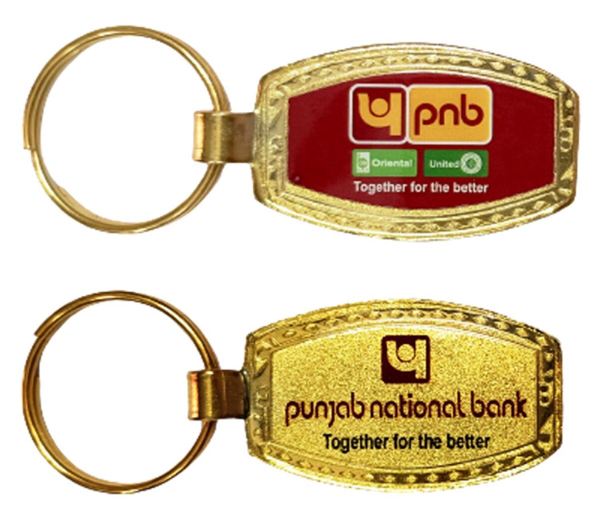 Promotional Golden Digital Keychain Manufacturer