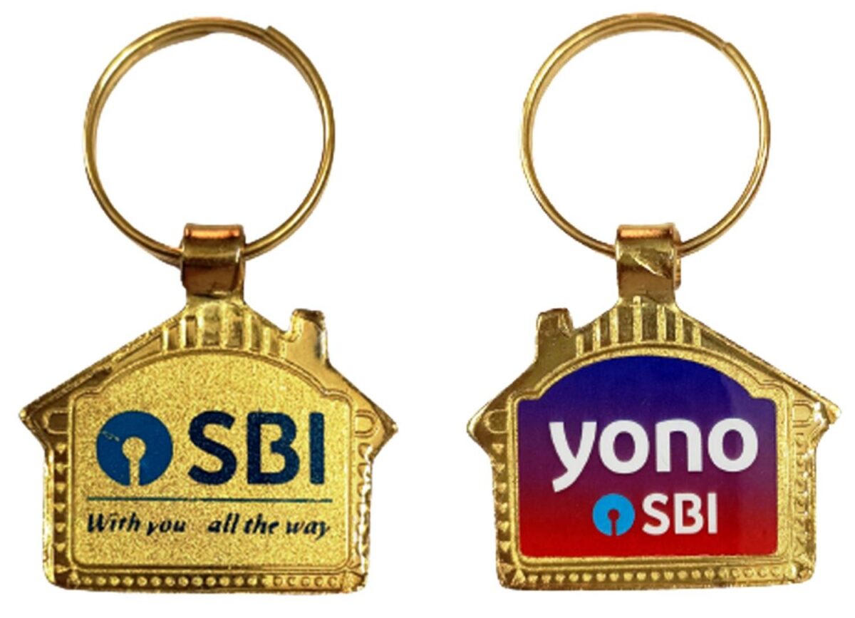 Promotional Golden Digital Keychain Manufacturer
