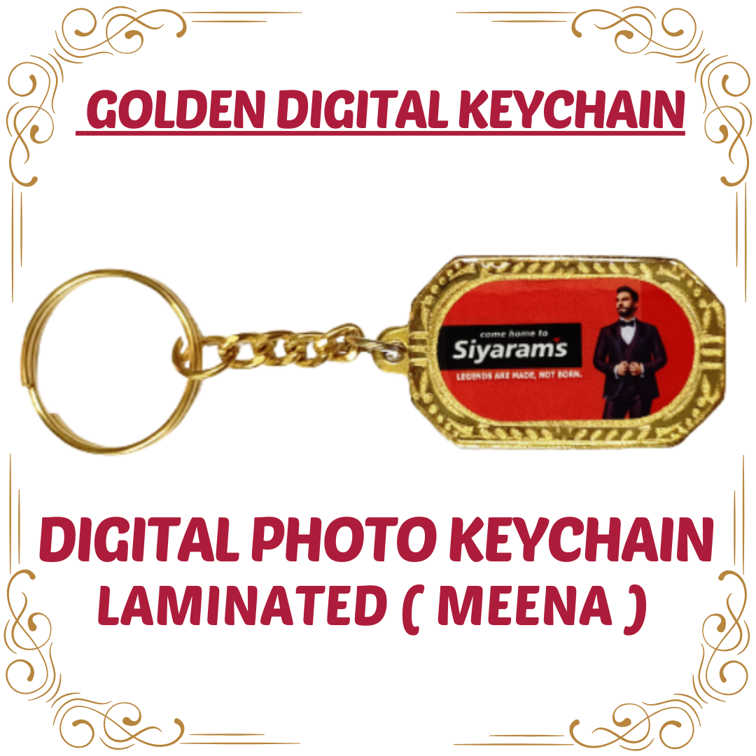Promotional Golden Digital Keychain Manufacturer